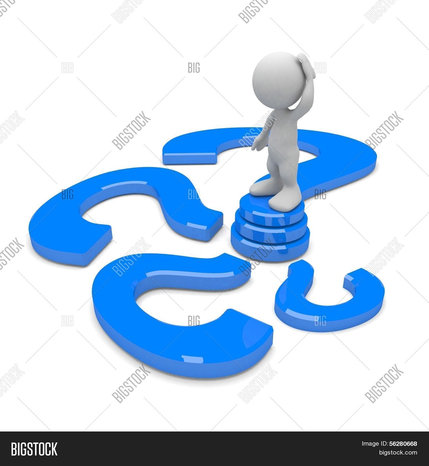 3d Human Question Mark Image & Photo (Free Trial) | Bigstock