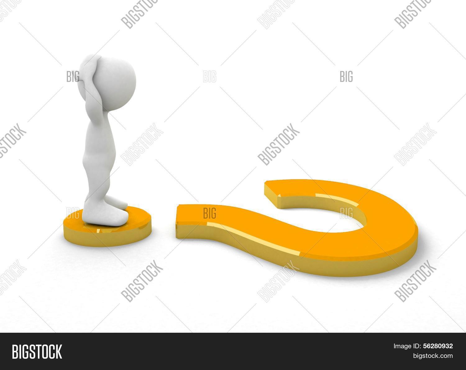 3d Human Red Question Image & Photo (Free Trial) | Bigstock