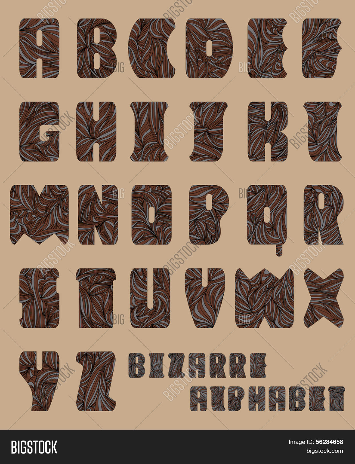 Bizarre Alphabet Vector & Photo (Free Trial) | Bigstock