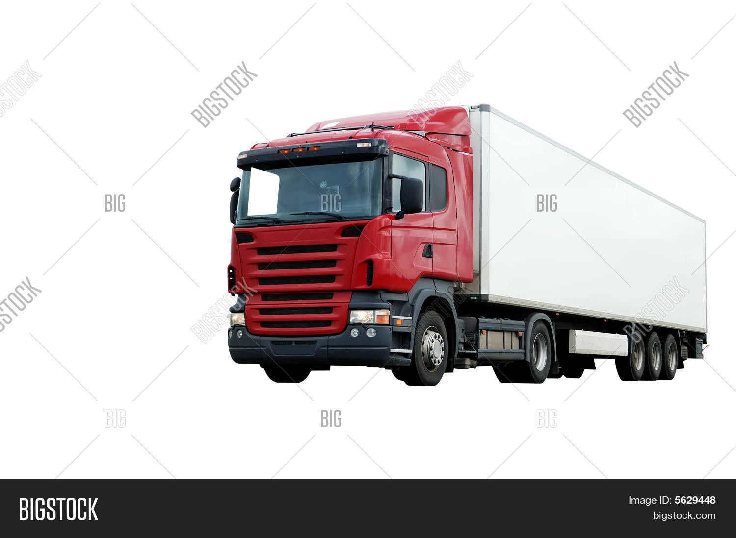 Red Lorry White Image & Photo (Free Trial) | Bigstock