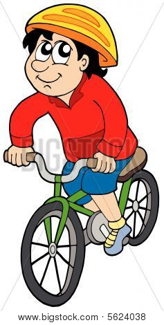 Cartoon Cyclist Vector & Photo (Free Trial) | Bigstock