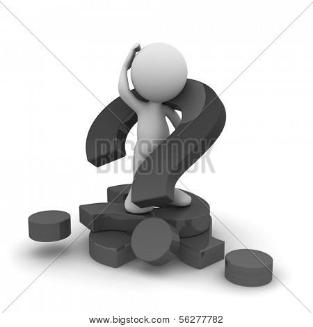 3d Human Red Question Image & Photo (Free Trial) | Bigstock