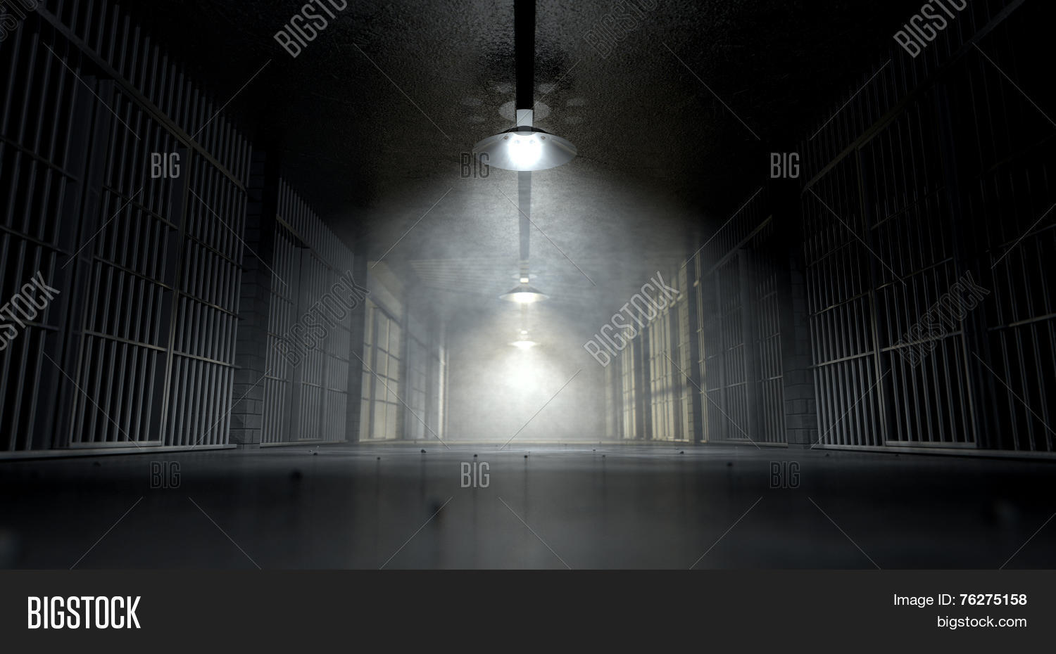 Jail Corridor Cells Image & Photo (Free Trial) | Bigstock