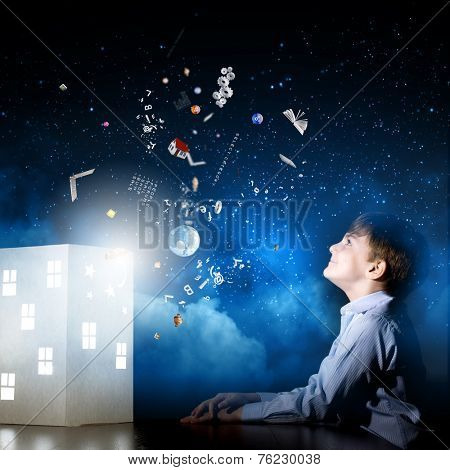 Cute Little Boy Dark Image & Photo (Free Trial) | Bigstock