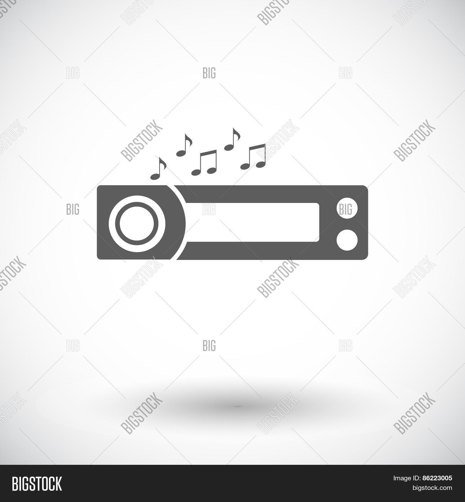 Car Radio Icon Vector & Photo (Free Trial) | Bigstock