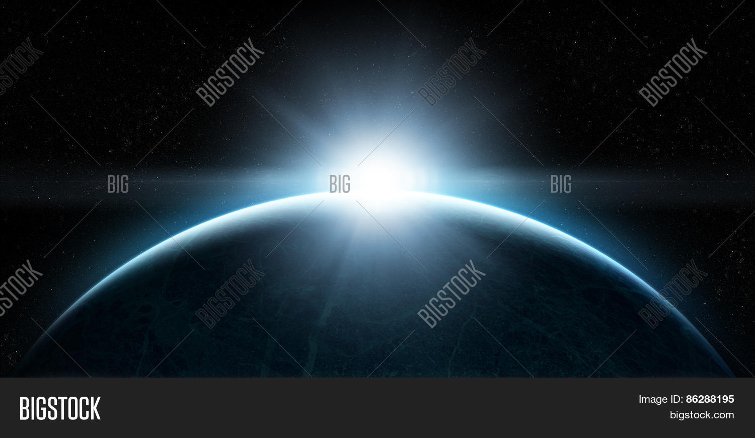 Rising Sun Space Image & Photo (Free Trial) | Bigstock