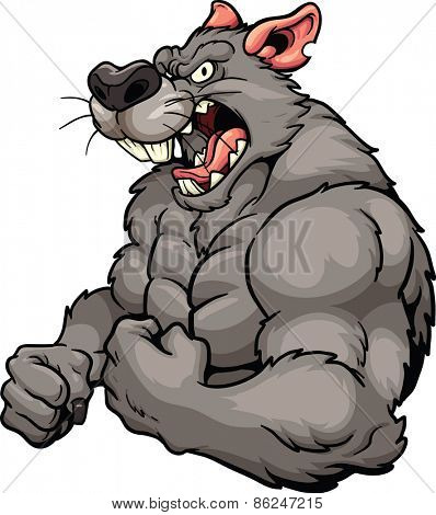 Angry Rat Mascot. Vector & Photo (Free Trial) | Bigstock