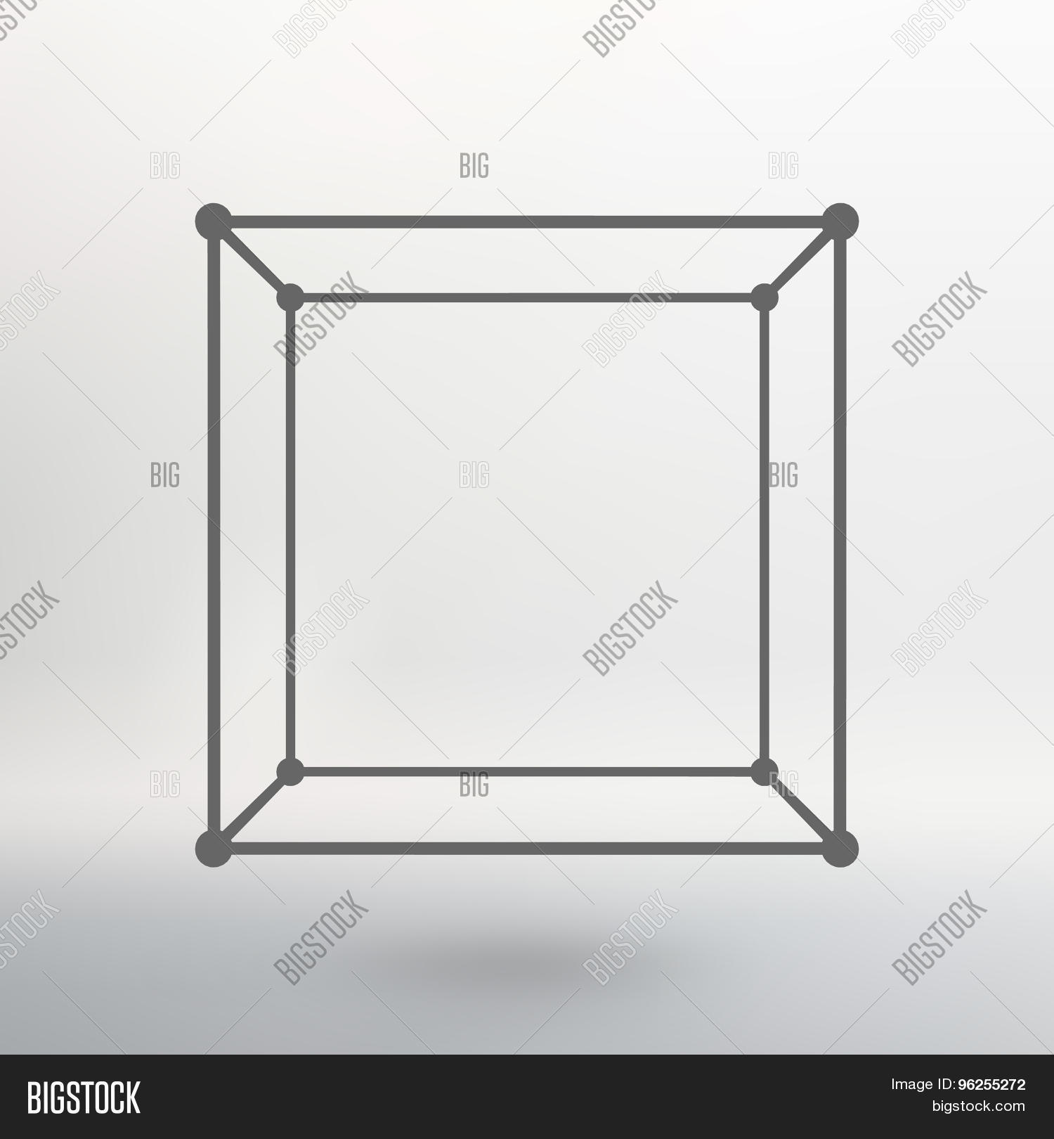 Cube Lines Dots. Cube Vector & Photo (Free Trial) | Bigstock