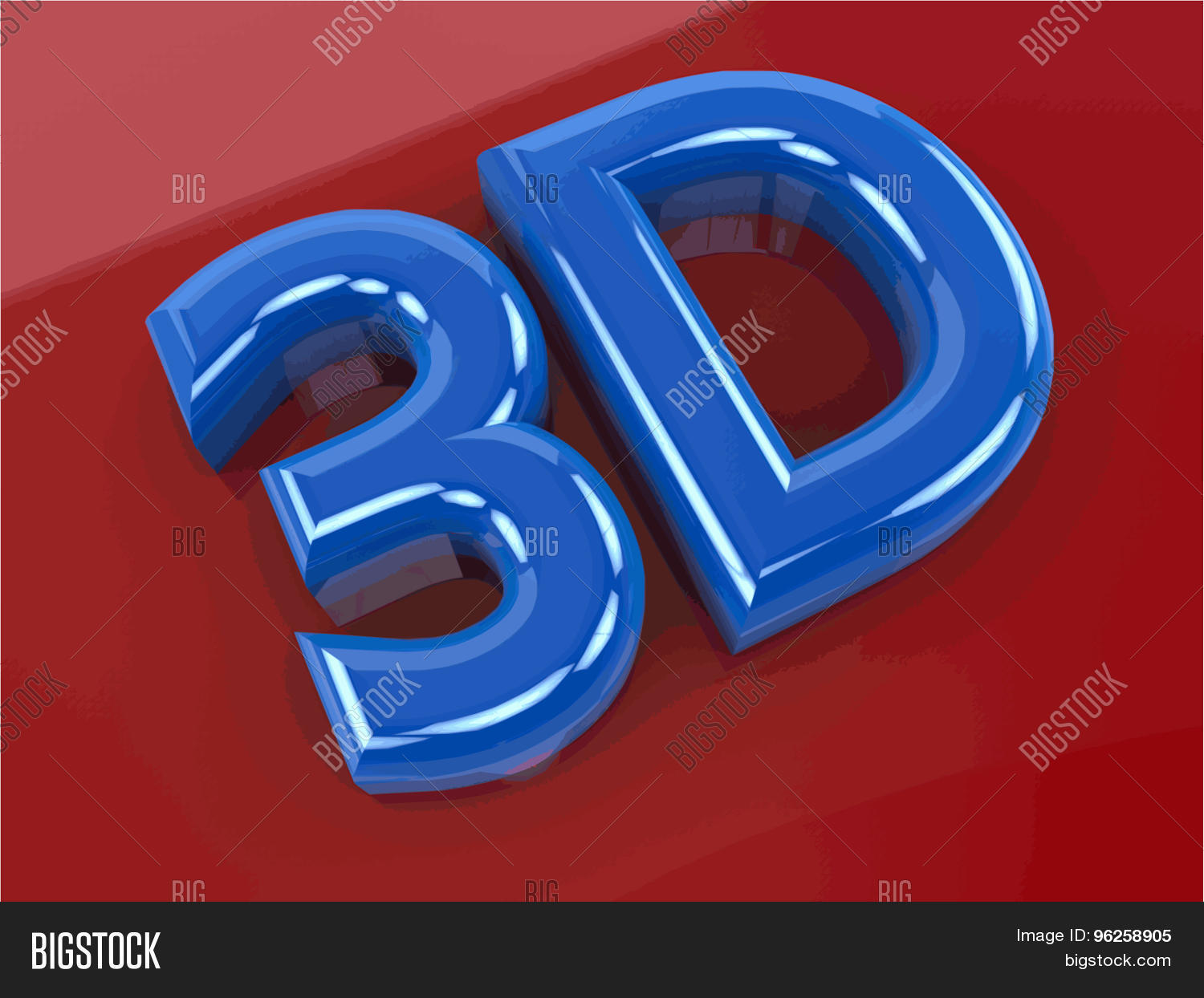 Glossy Blue 3D Logo Vector & Photo (Free Trial) | Bigstock