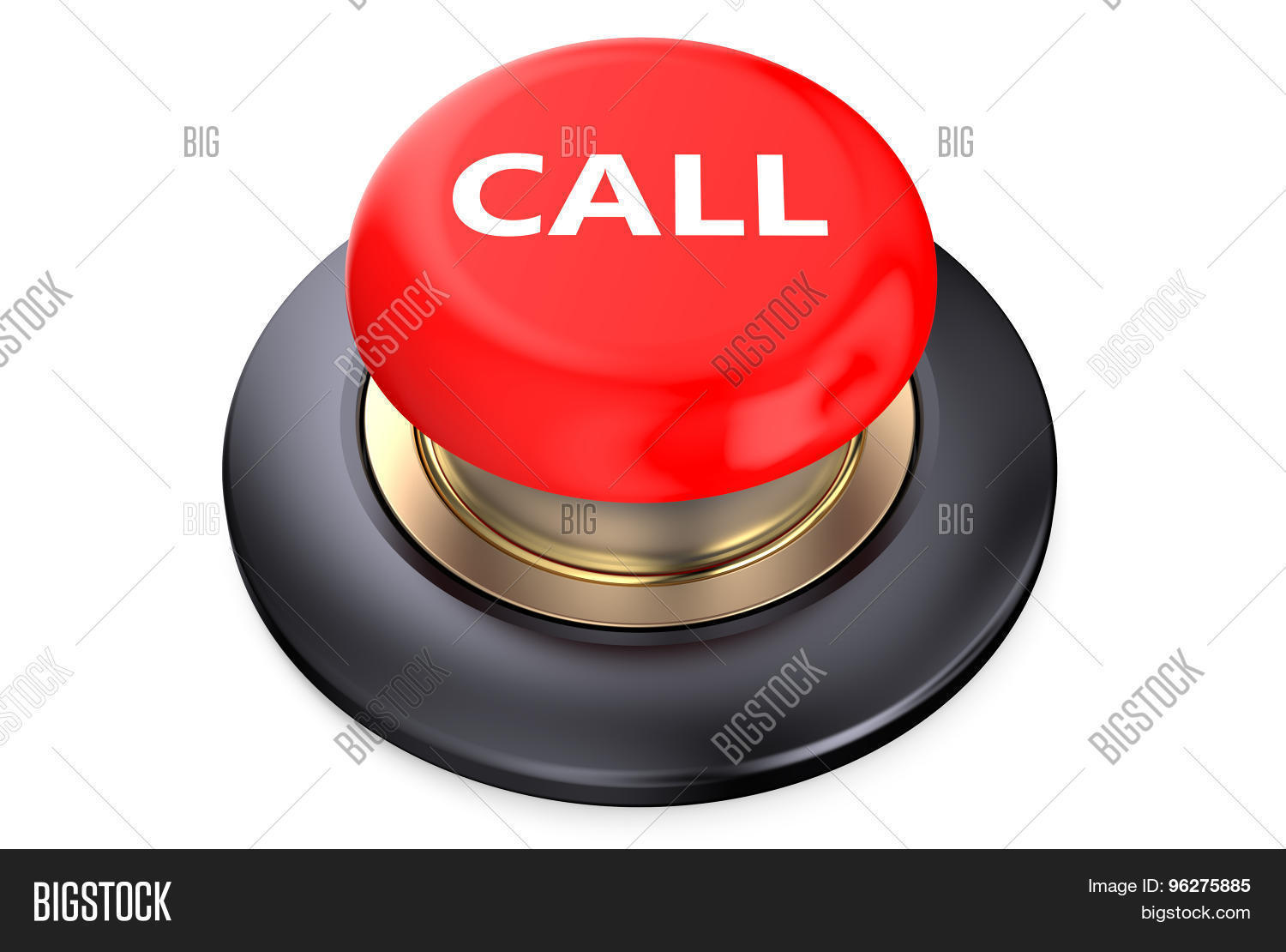 Call Red Button Image & Photo (Free Trial) | Bigstock