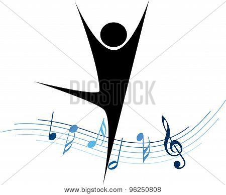 Dancer Music Note Vector & Photo (Free Trial) | Bigstock