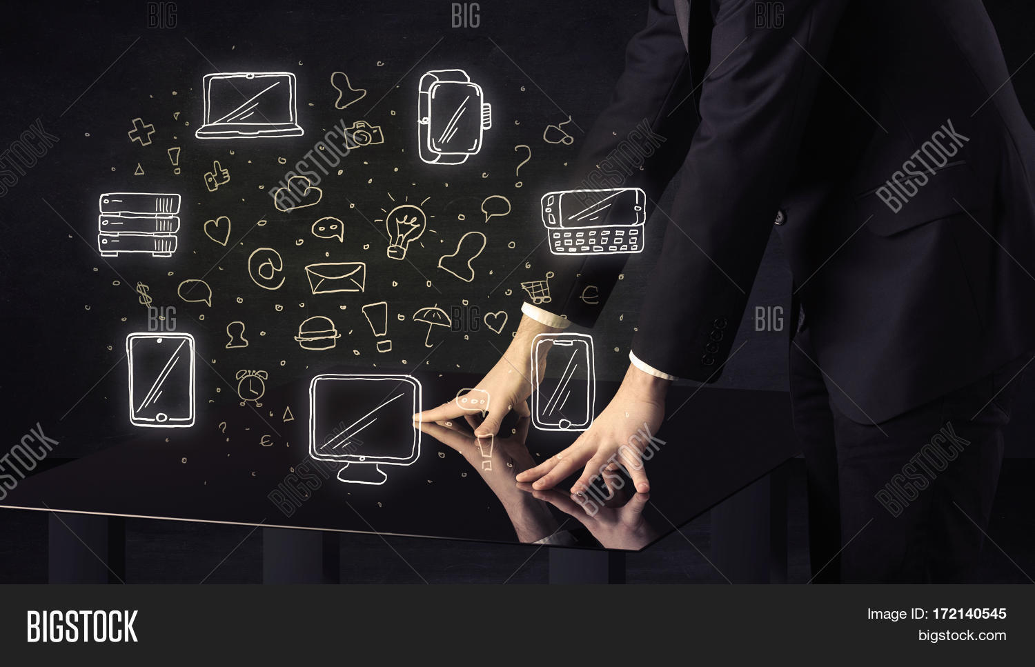 Man Pressing Table Image & Photo (Free Trial) | Bigstock