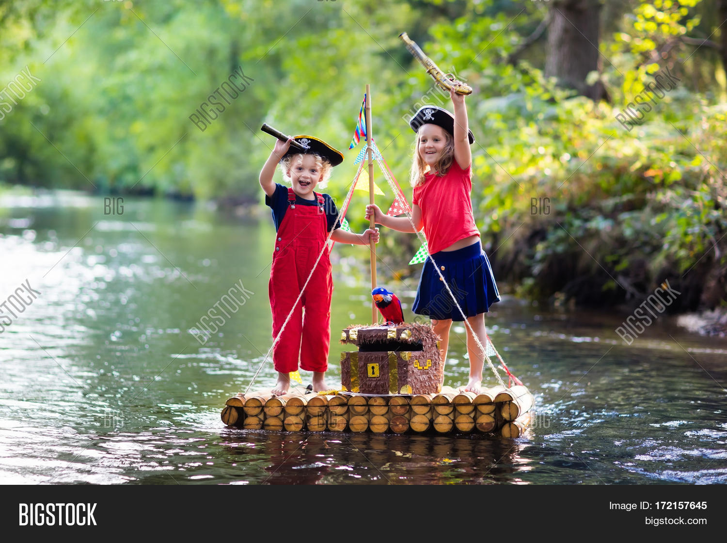 Kids Playing Pirate Image & Photo (Free Trial) | Bigstock