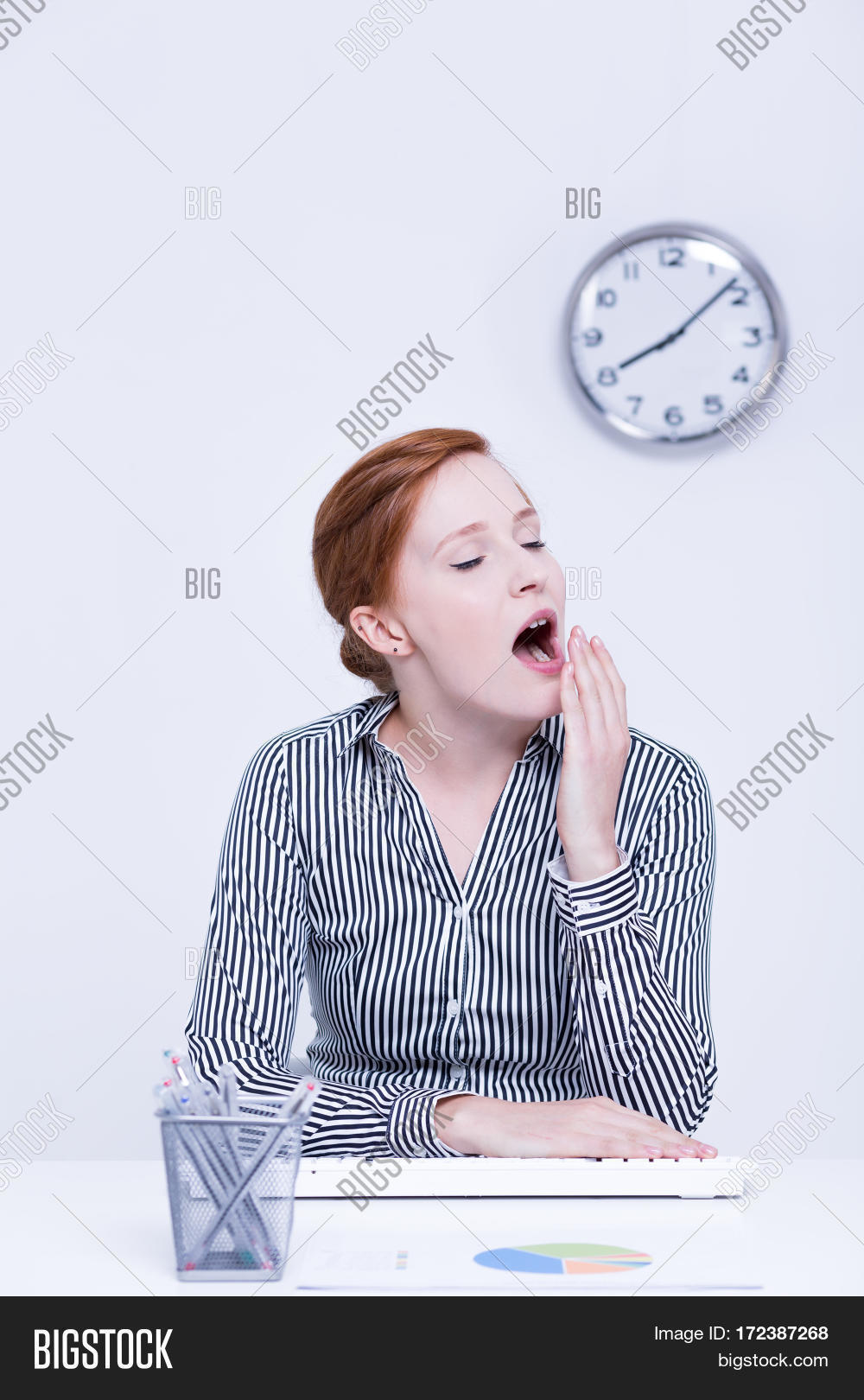 Bored Woman Work Image & Photo (Free Trial) | Bigstock