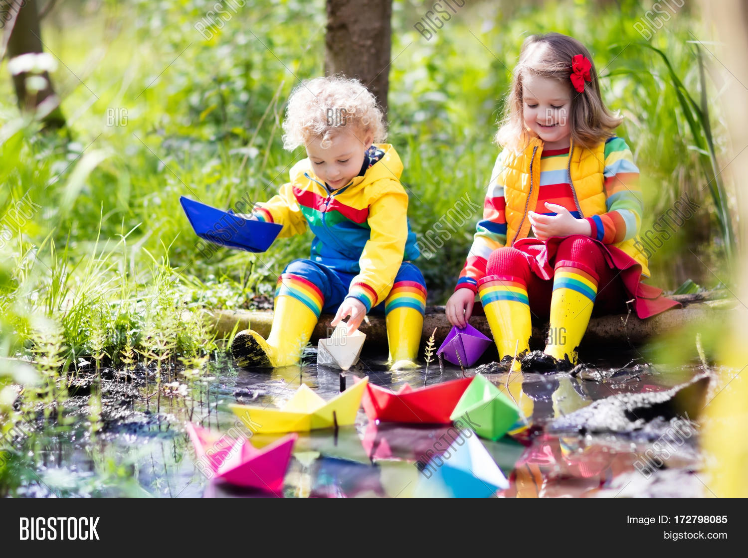 Kids Playing Colorful Image & Photo (Free Trial) | Bigstock