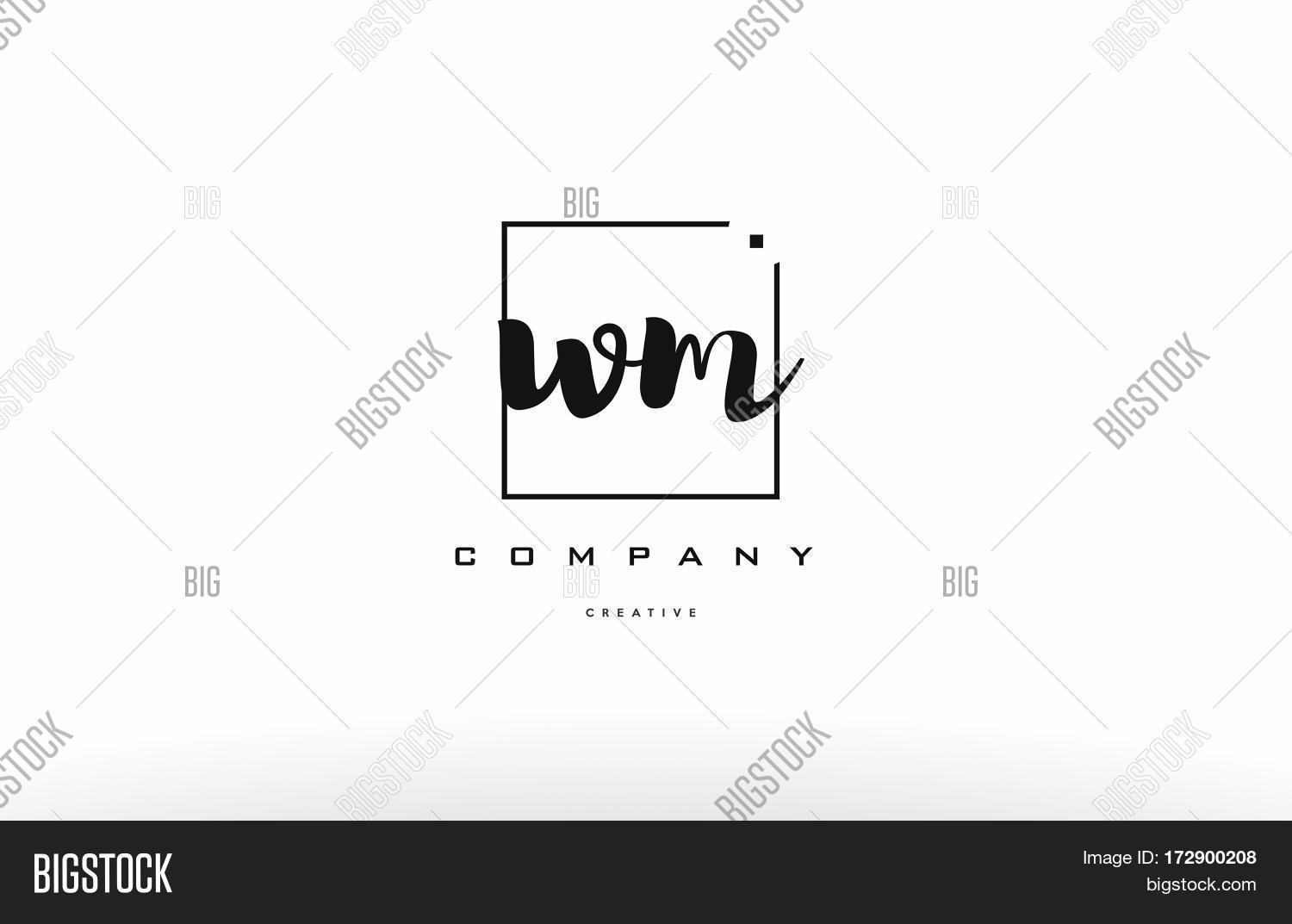 Wm W M Hand Writing Vector & Photo (Free Trial) | Bigstock
