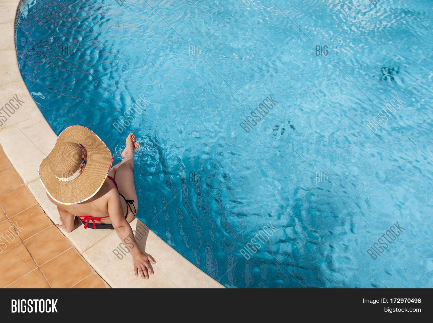 Woman Sitting Edge Image & Photo (Free Trial) | Bigstock