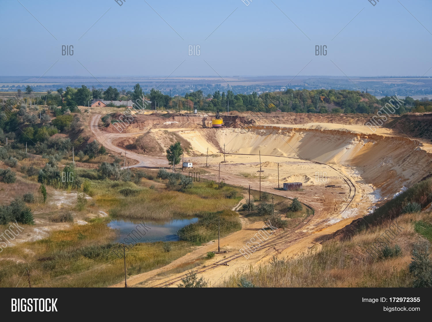 Sand Quarry Near Town Image & Photo (Free Trial) | Bigstock