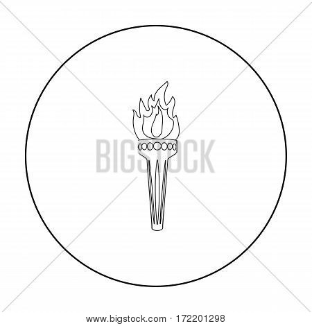 Olympic Torch Icon Vector & Photo (Free Trial) | Bigstock