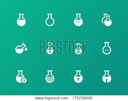 Flacon Flask Icons On Vector & Photo (Free Trial) | Bigstock