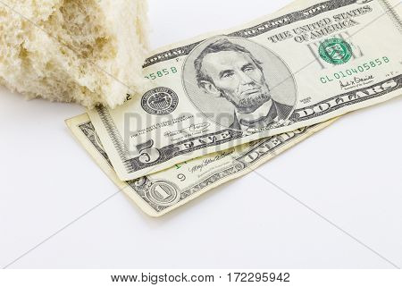 Piece Bread Dollar Image & Photo (Free Trial) | Bigstock