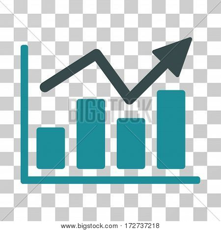 Bar Chart Trend Icon Vector & Photo (Free Trial) | Bigstock