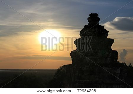 Sunset Behind Angkor Image & Photo (Free Trial) | Bigstock