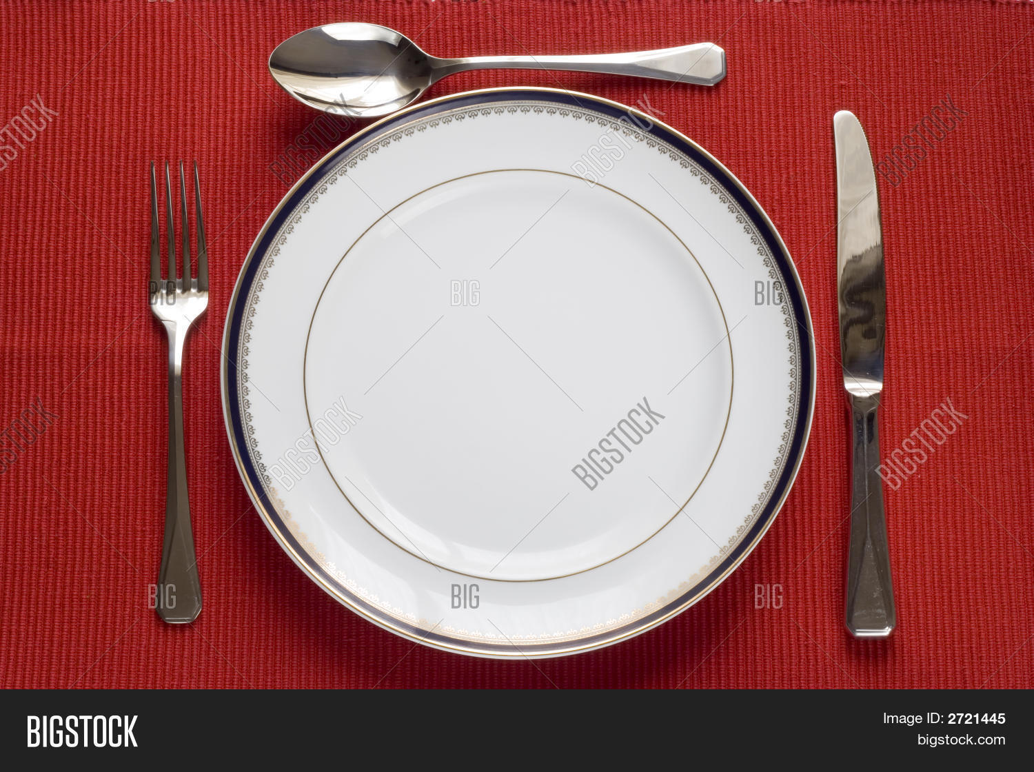 Plate, Fork, Knife Image & Photo (Free Trial) | Bigstock