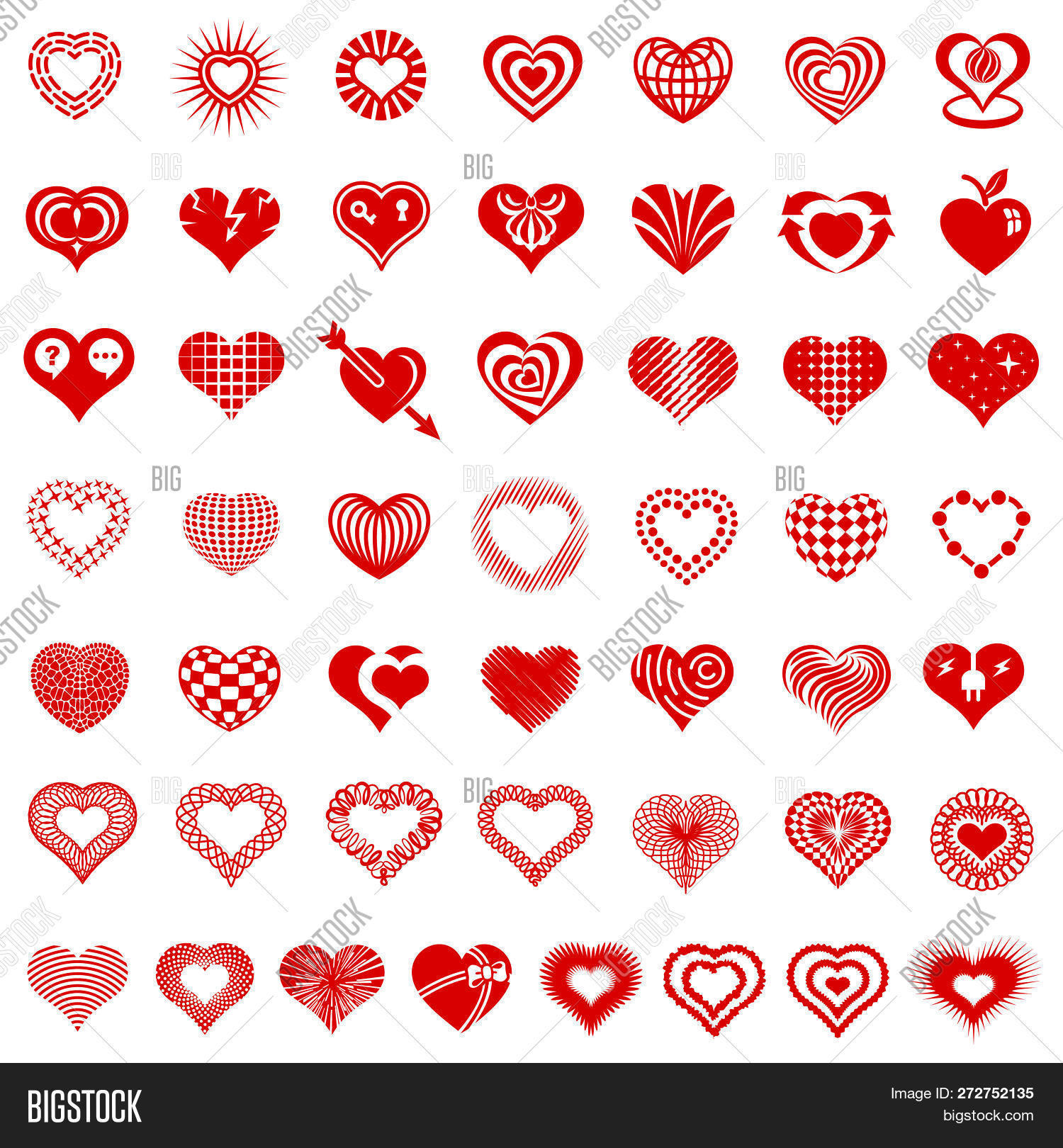 Heart Form Logo Types Image & Photo (Free Trial) | Bigstock