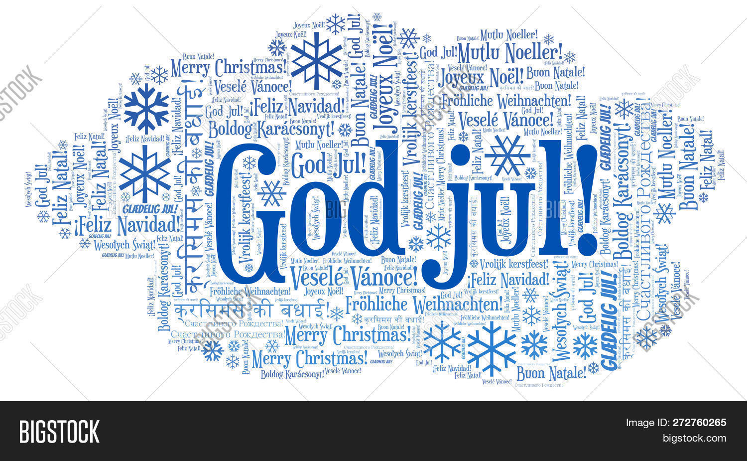 God Jul Word Cloud - Image & Photo (Free Trial) | Bigstock