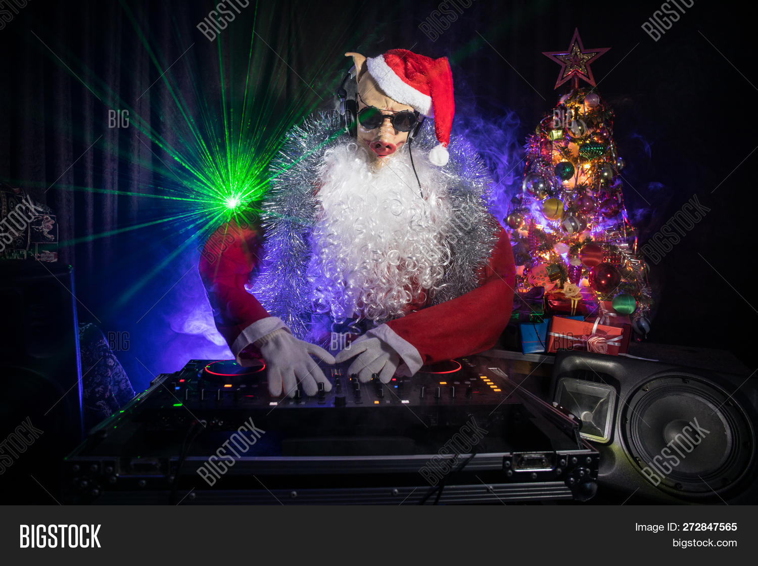 Disc Jockey Christmas Ornament