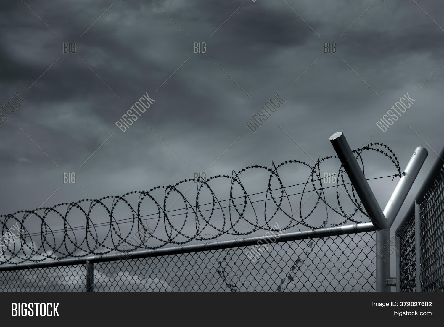 Prison Security Fence Image & Photo (Free Trial) | Bigstock
