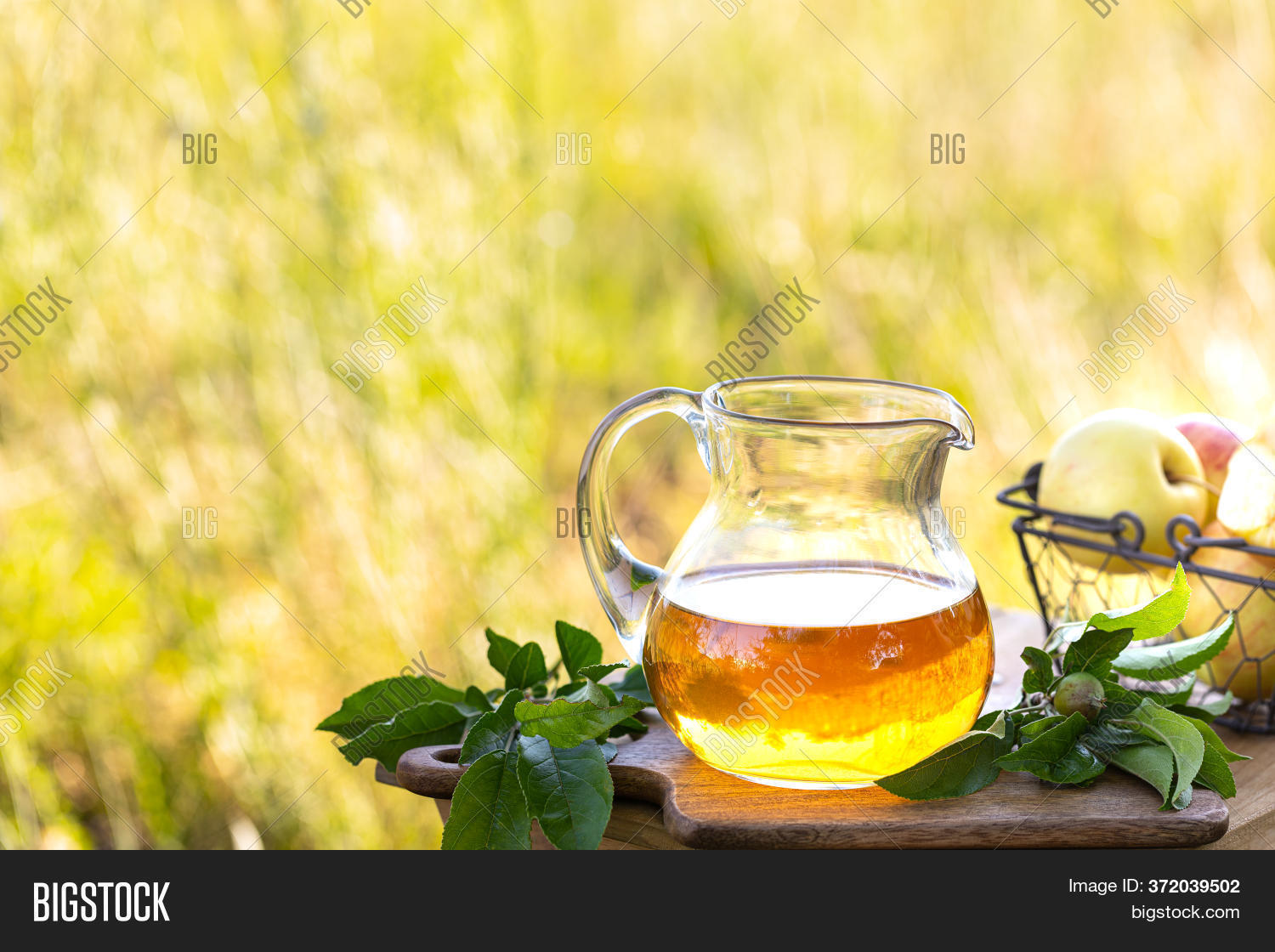 Glass Jug Apple Cider Image & Photo (Free Trial) | Bigstock