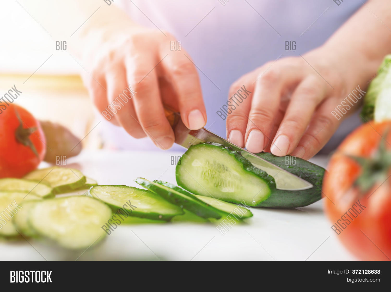 Chef Slicing Image & Photo (Free Trial) | Bigstock