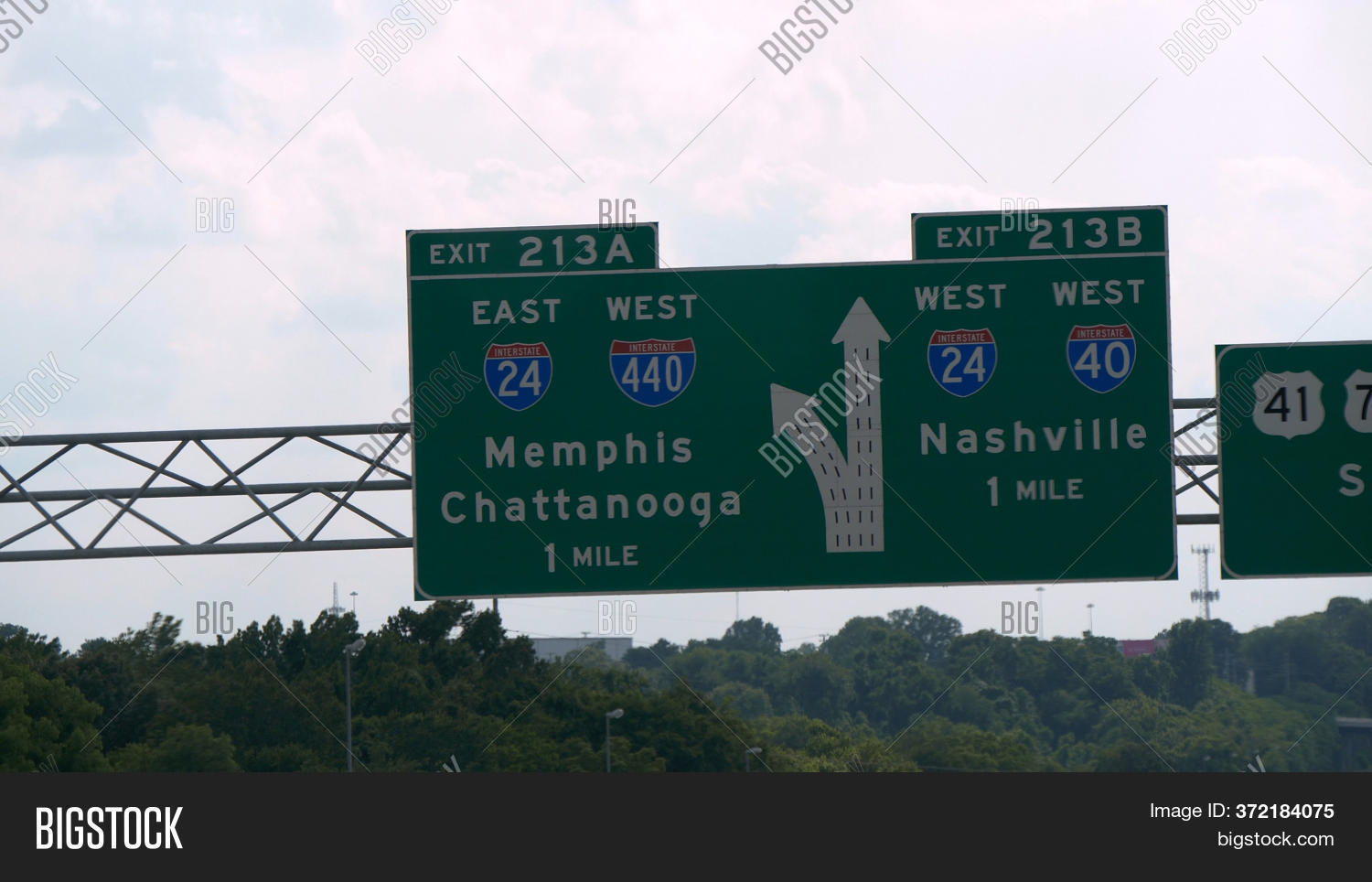 Exit Sign Memphis On Image & Photo (Free Trial) | Bigstock