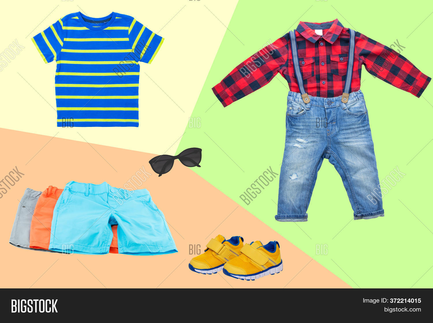 Collage Set Little Boy Image & Photo (Free Trial) | Bigstock