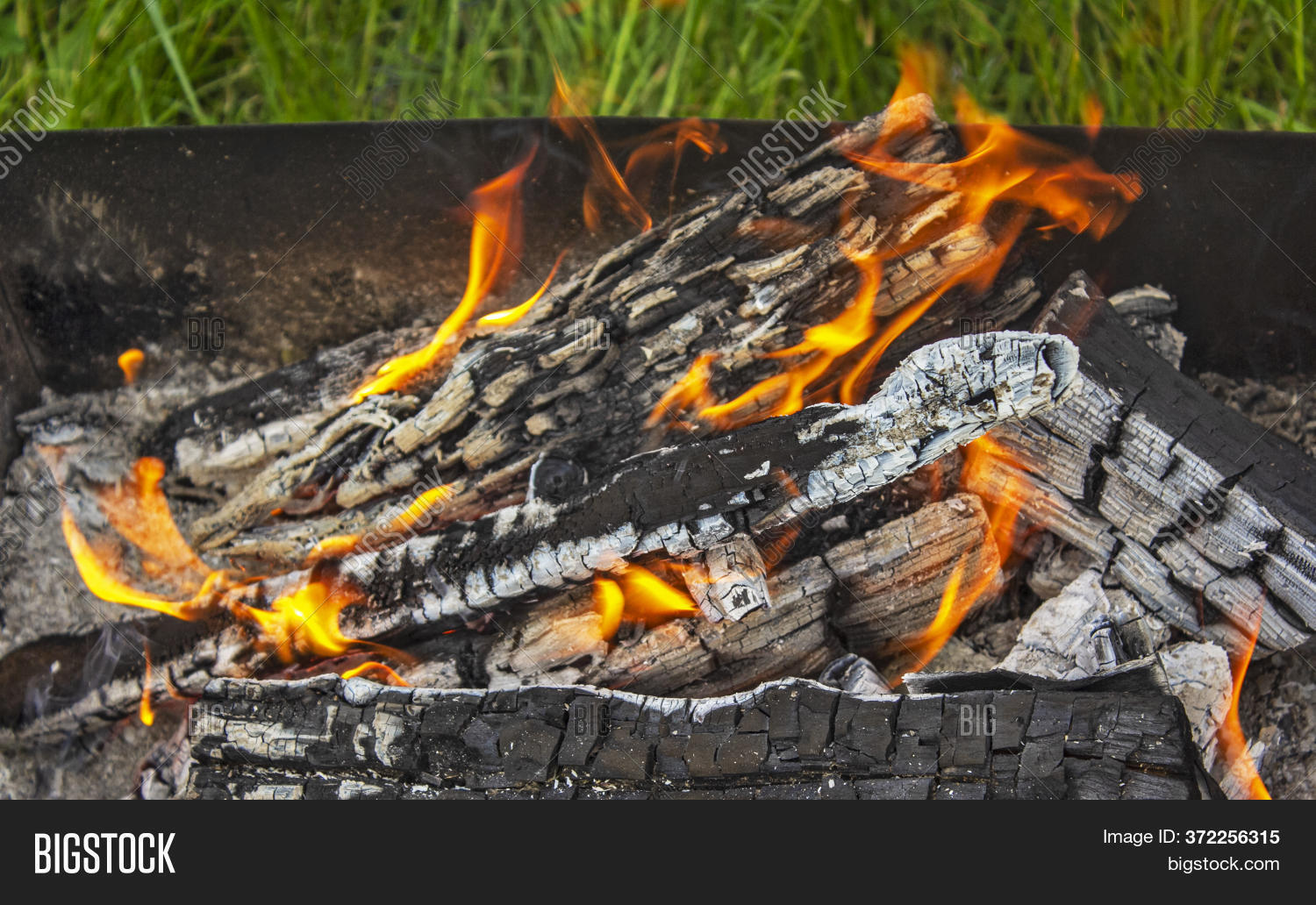 Bright Flame Barbecue Image & Photo (Free Trial) | Bigstock
