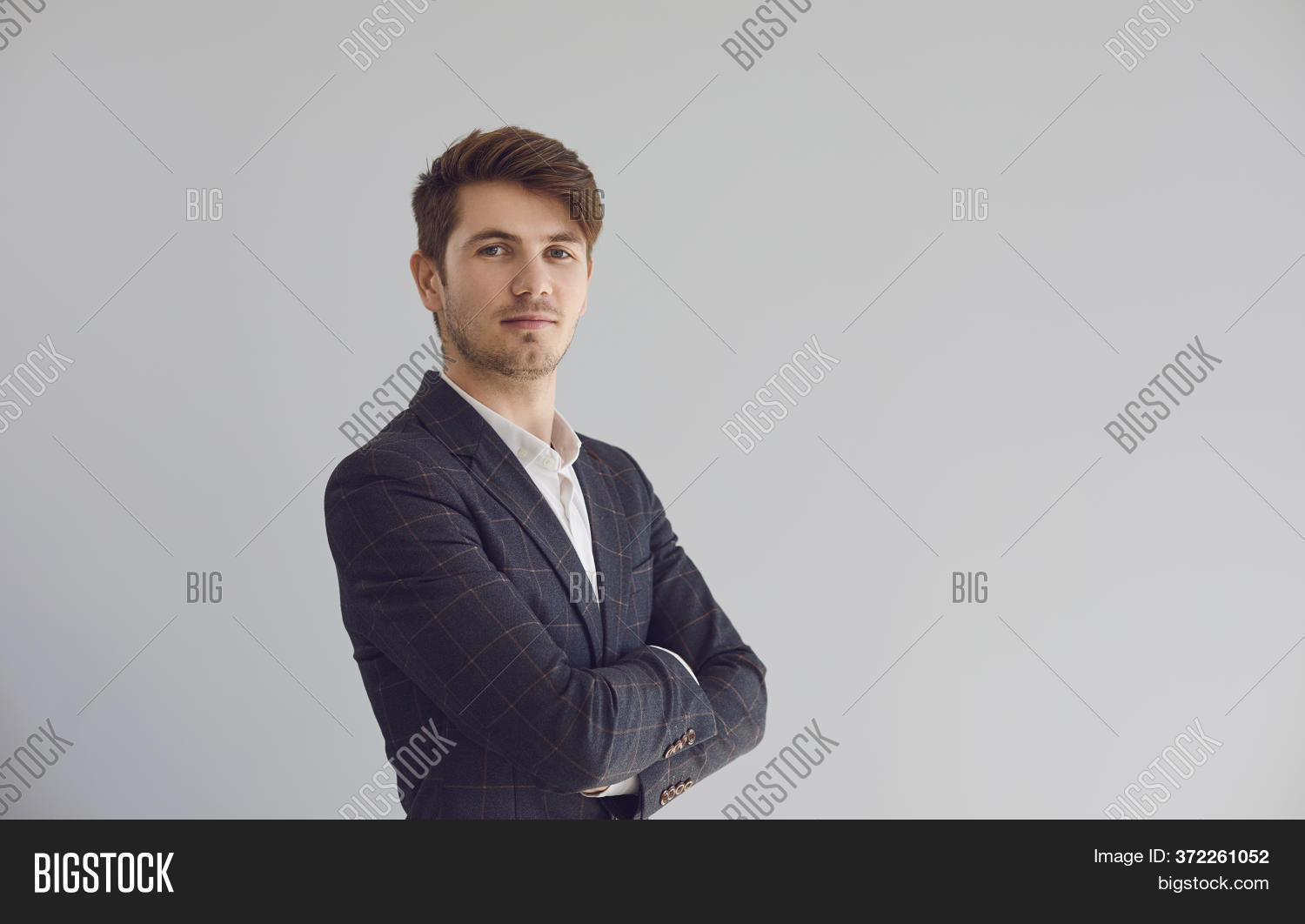 Smiling Man Crossed Image & Photo (Free Trial) | Bigstock