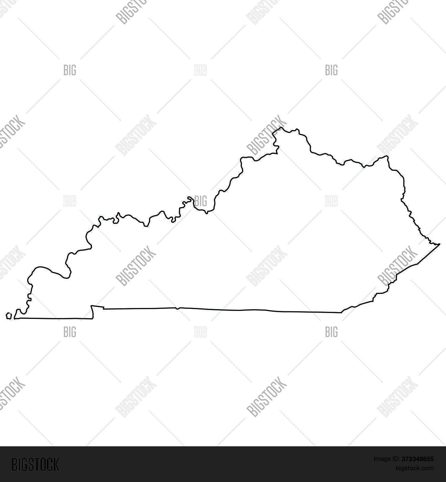 Kentucky Ky State Vector & Photo (Free Trial) | Bigstock