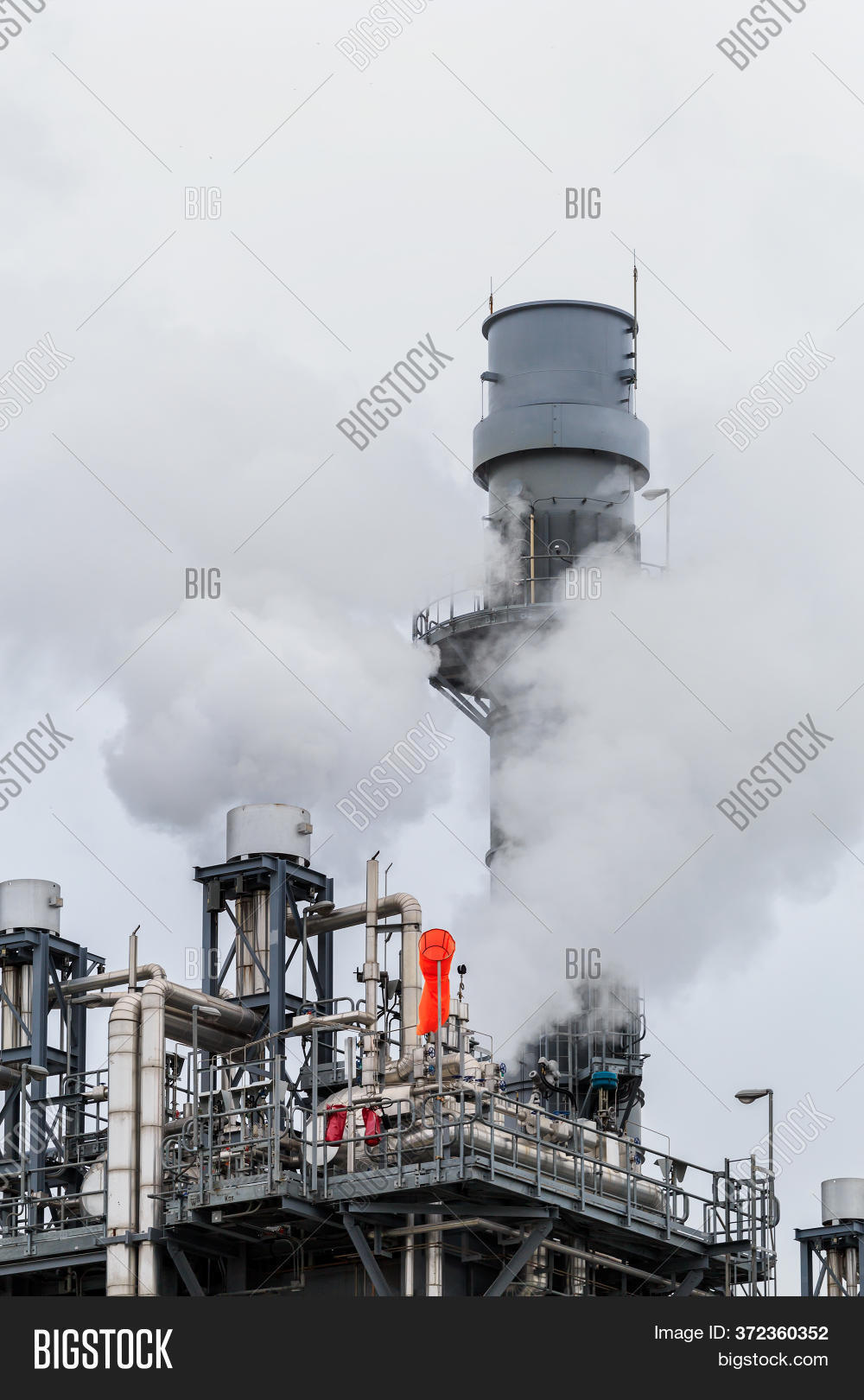 Steam Cooling Tower Image & Photo (Free Trial) | Bigstock