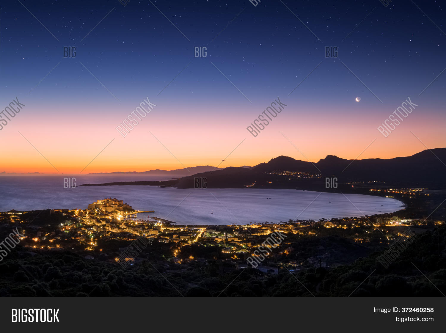 Crescent Moon Rising Image & Photo (Free Trial) | Bigstock