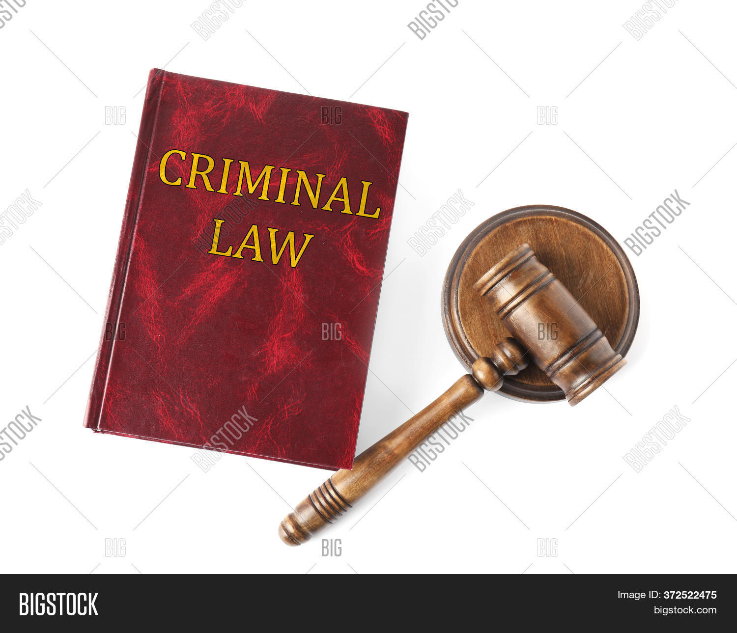 Gavel Book On White Image & Photo (Free Trial) | Bigstock