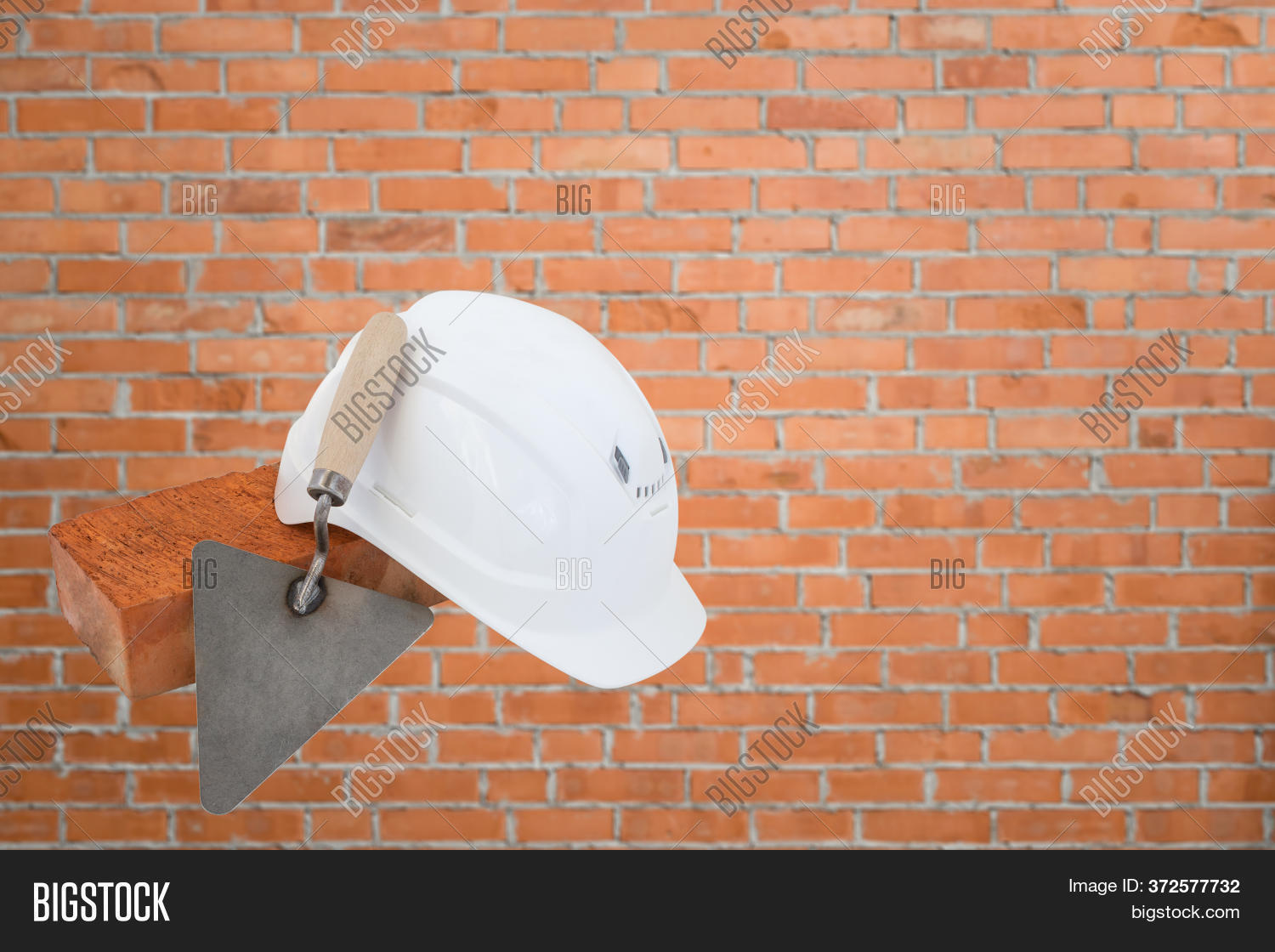 Brick, White Hard Hat Image & Photo (Free Trial) | Bigstock