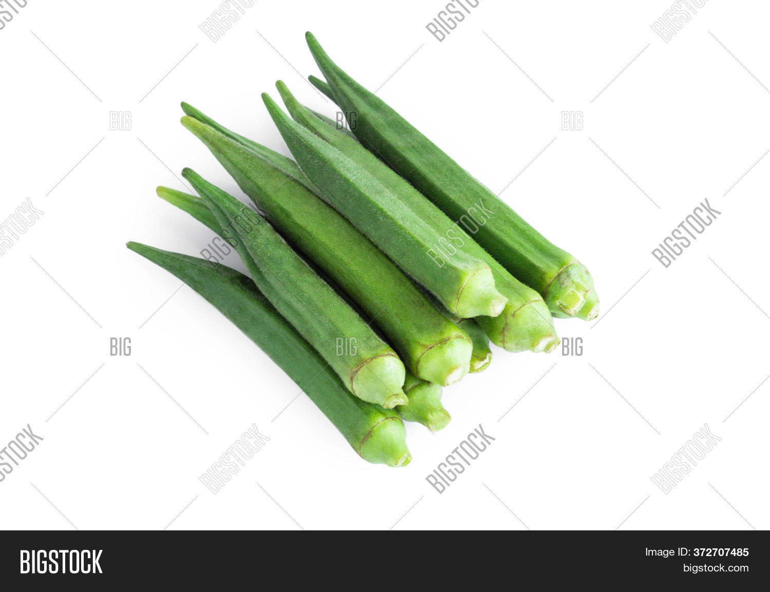 Closeup Fresh Okra Image & Photo (Free Trial) | Bigstock