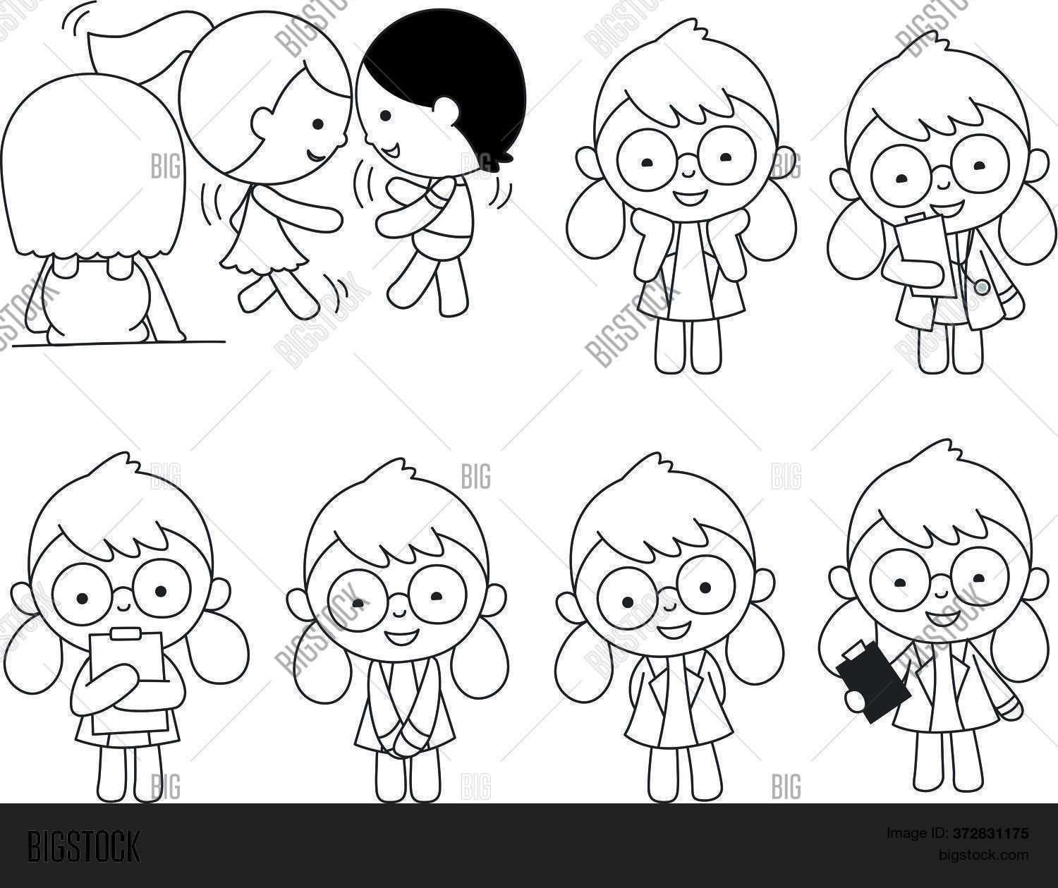 Set Character Cartoon Vector & Photo (Free Trial) | Bigstock