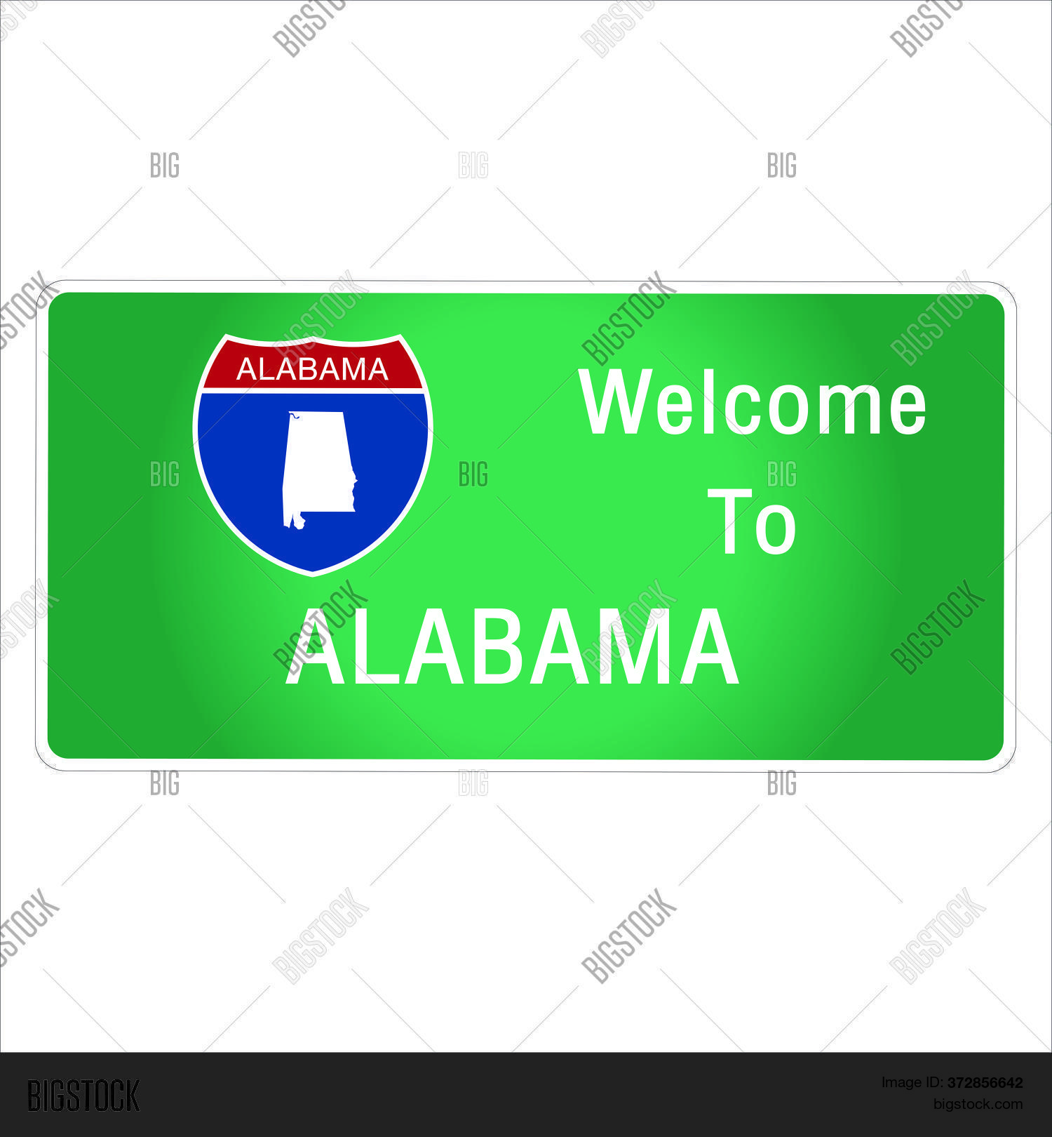 Roadway Sign Welcome Vector & Photo (Free Trial) | Bigstock