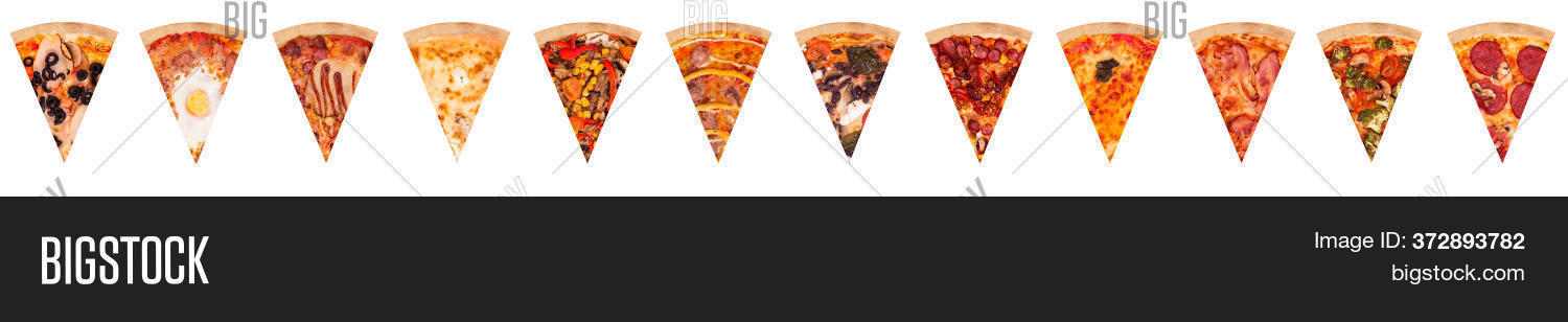 Grand Set Pizza Slices Image & Photo (Free Trial) | Bigstock