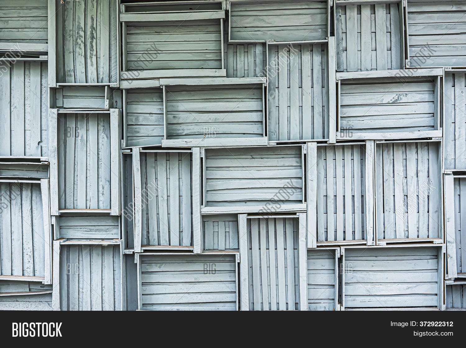 Wall Gray Wooden Boxes Image & Photo (Free Trial) | Bigstock