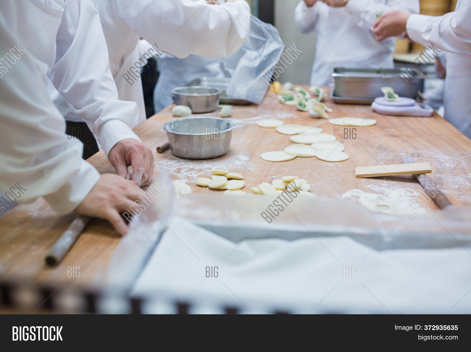 Dim Sum Chefs Working Image & Photo (Free Trial) | Bigstock