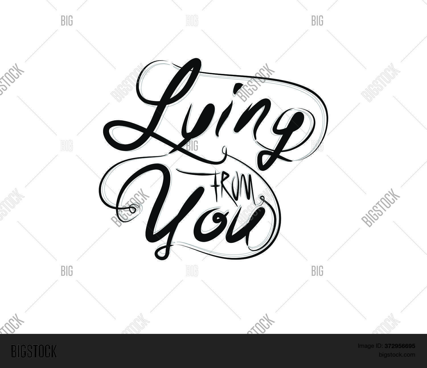 Lying You Lettering Vector & Photo (Free Trial) | Bigstock